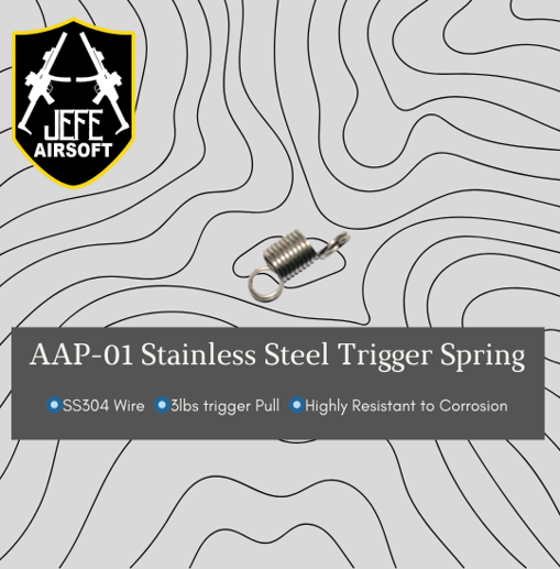 Jefe's airsoft solutions AAP-01 Stainless Steel Trigger Spring ...