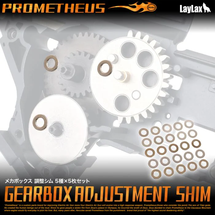 Laylax Prometheus Gearbox Adjustment Shim Set (25 pcs 5 of each size ...