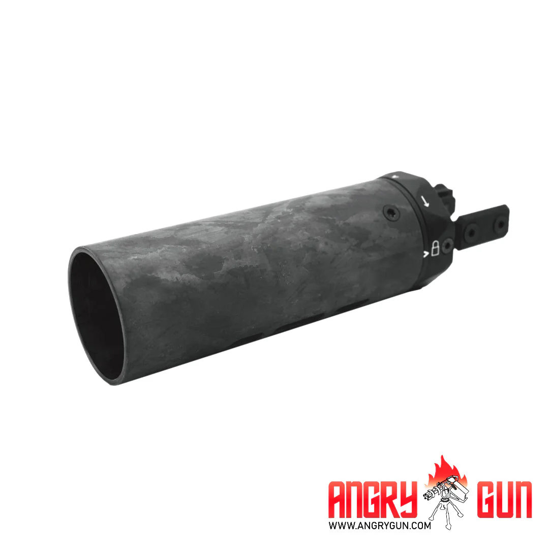 Angrygun M-RAC STYLE SUPPRSSOR SHIELD (TYPE A) - BLACK CARBON 6.5 INCH ...