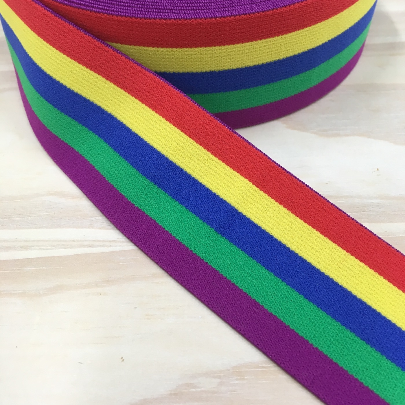 Studio Olive - Elastiek - 4 cm - Regenboog - Studio Olive