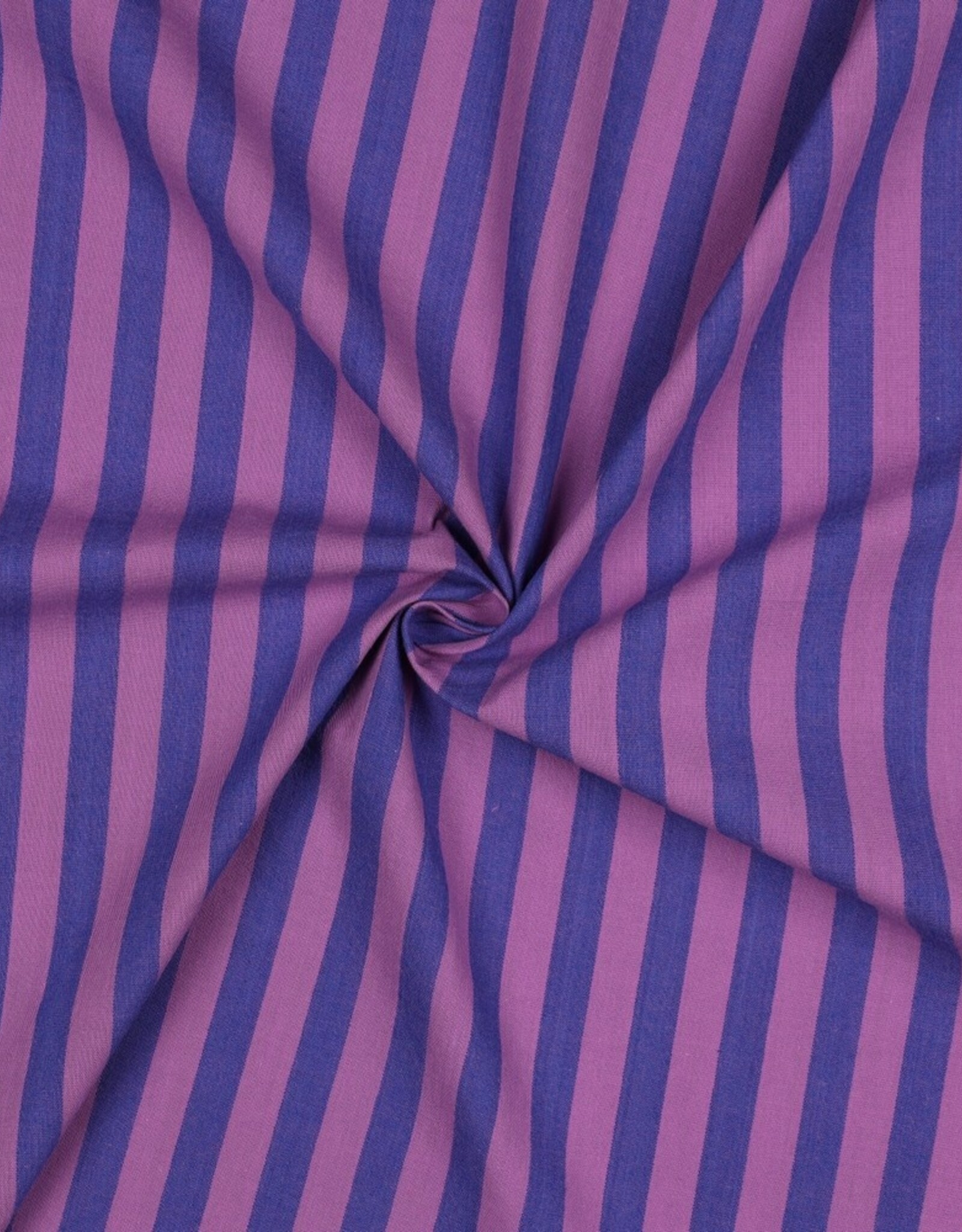 Katoen Streep - Yarn Dyed - Kobalt - Studio Olive