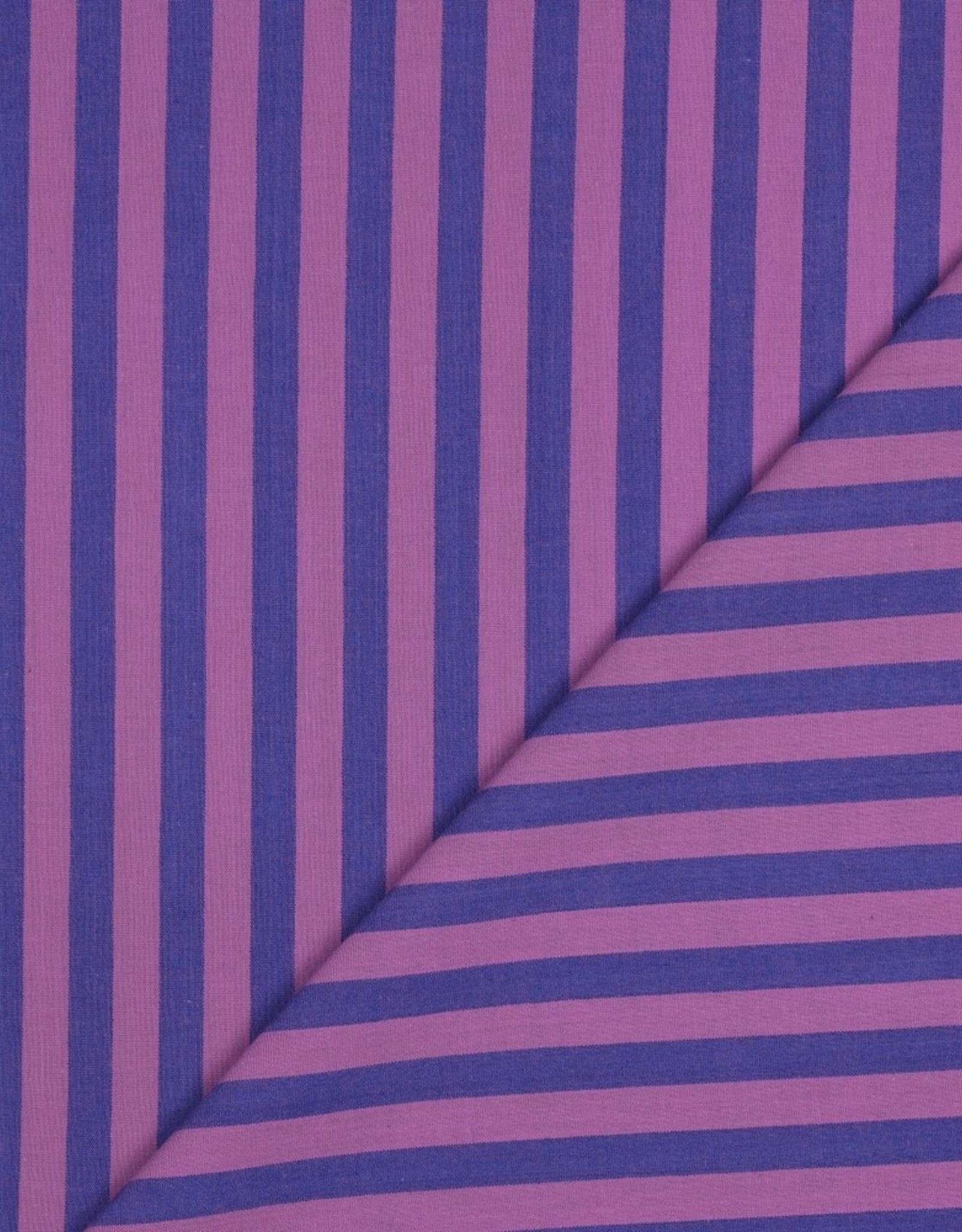 Katoen Streep - Yarn Dyed - Kobalt - Studio Olive