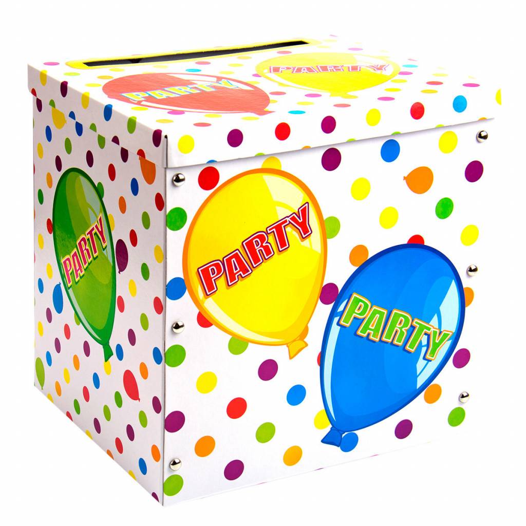 Balloons Gift Box 35x31cm - Zorg voor Party online feestartikelen en ...