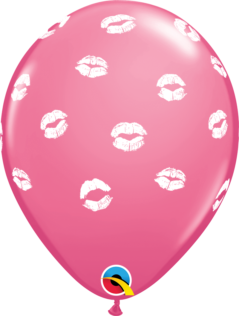 Valentijn Ballonnen - 11" Special Kissy Lips Donker Roze - 28cm - Zorg ...