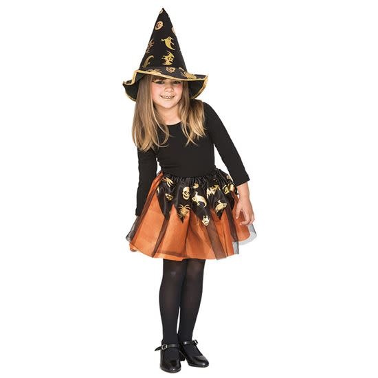 Heksen Set Oranje - Halloween Kinder Kostuum - Zorg voor Party online ...