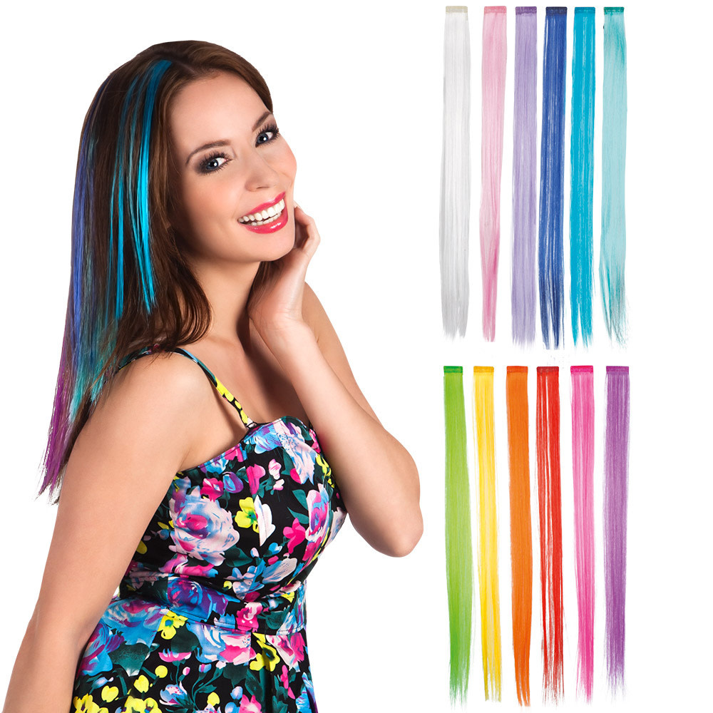Neon Gekleurde Hair Extensions - Kleurrijke Stijl! - Zorg voor Party ...