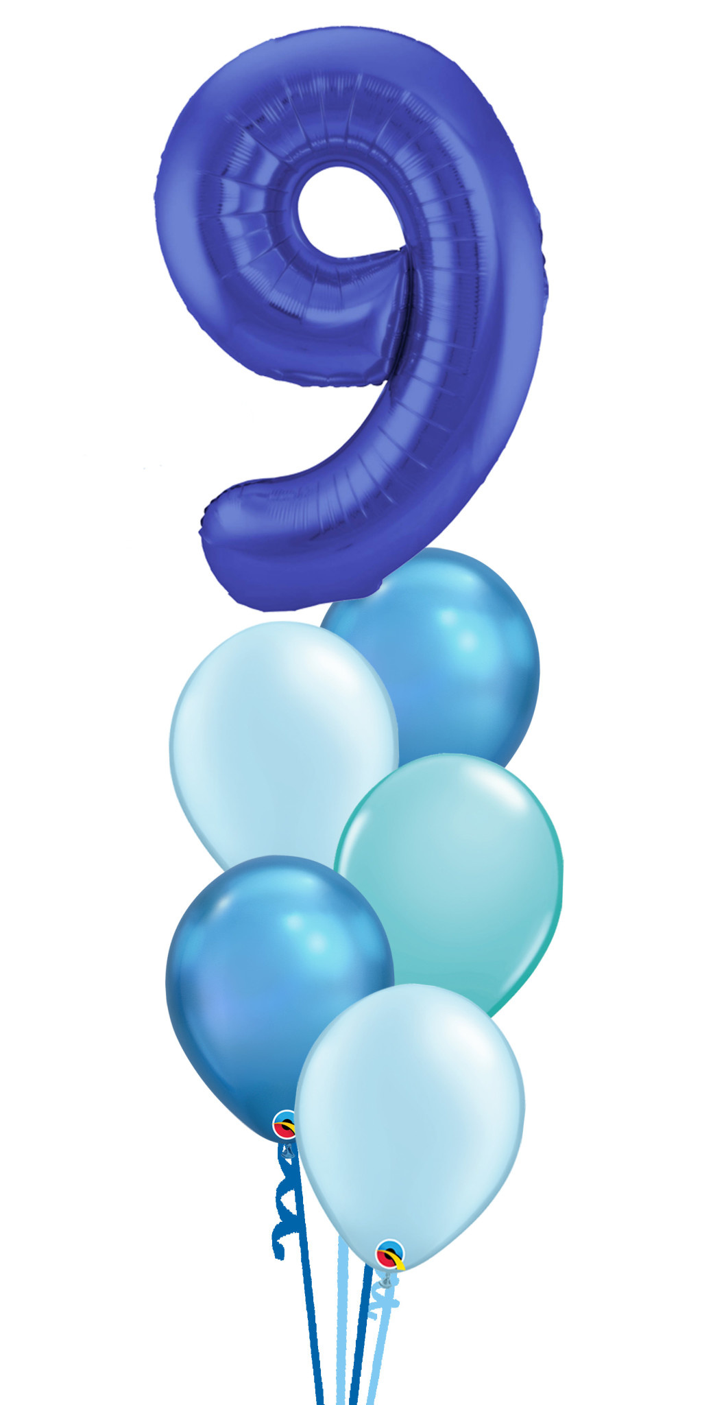 Pretty Blue Age Set - Ballondecoratie Leeftijd Blauw Tinten - Zorg voor ...