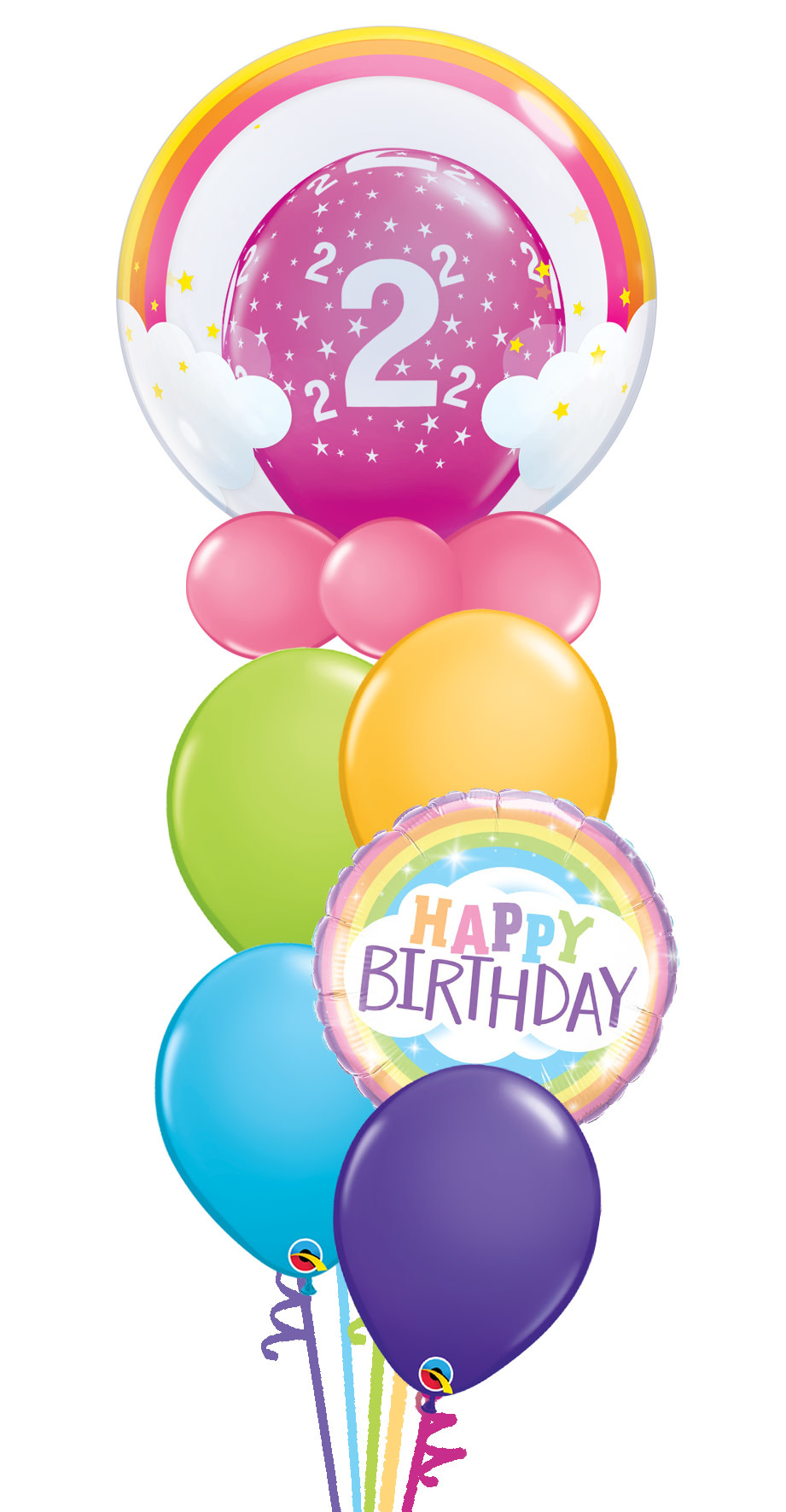 Double Bubble Rainbow Balloon Set - Zorg voor Party online ...