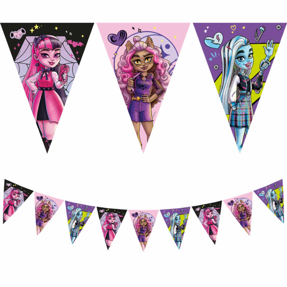 Monster High Vlaggenlijn - Griezelig Leuk Feestdecor! - Zorg voor Party ...