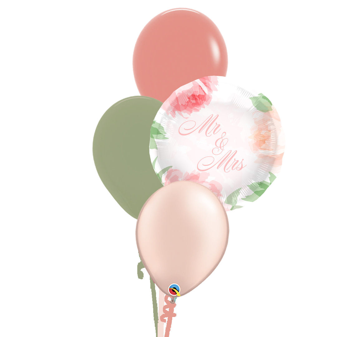 Mr & Mrs Roses Set - Ballon Boeket Versturen - Pas Getrouwd - Zorg voor ...