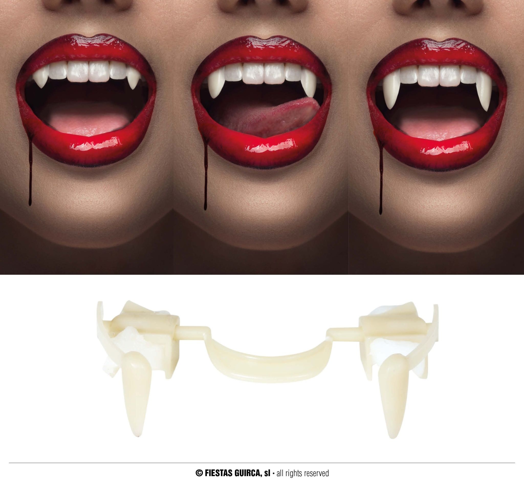 Retractable Vampire Teeth - Zorg voor Party online feestartikelen en ...