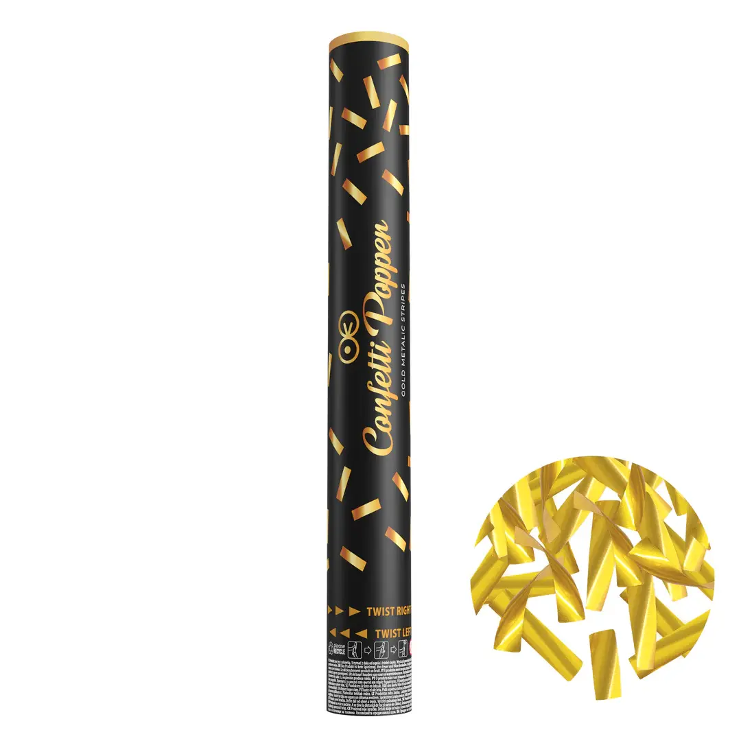 Confetti Shooter Goud - 40 cm - Zorg voor Party online feestartikelen ...