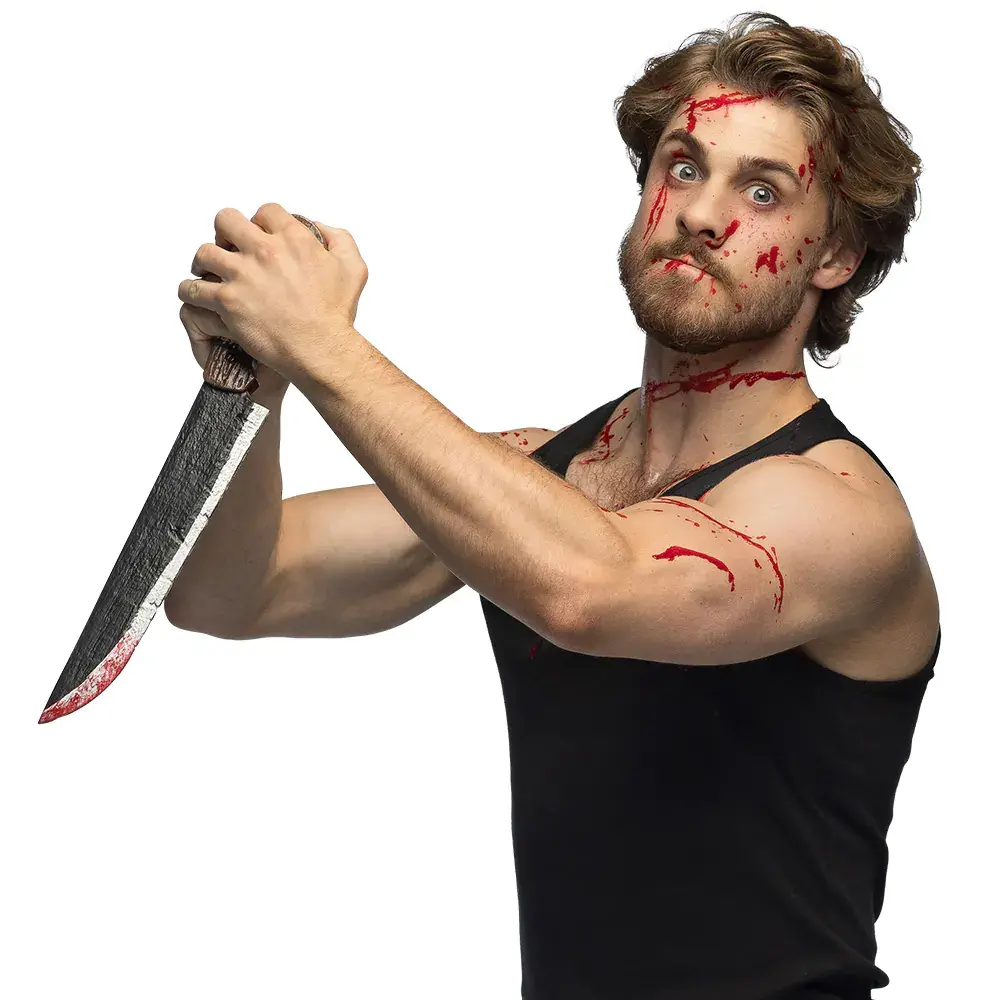 Bloody Knife 42 cm – Angstaanjagend Halloween Accessoire - Zorg voor ...