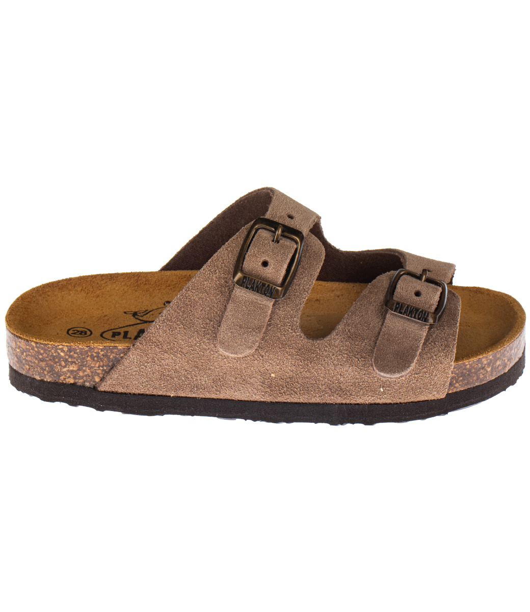 Bottine, Plakton, B 120047, Pluton, slippers lichtbruin dames kids ...