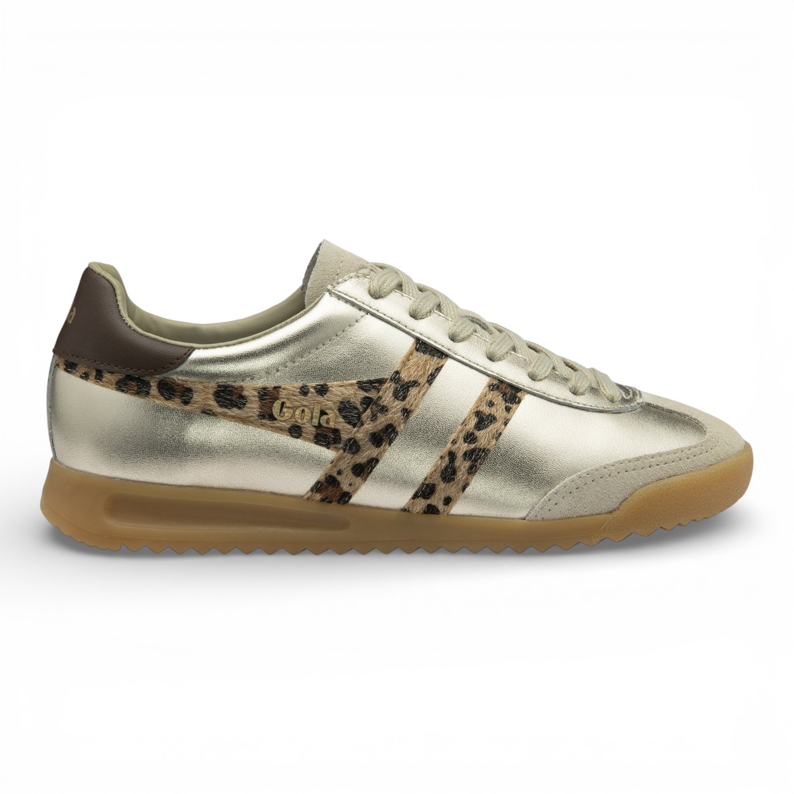 Bottine|Gola|Torpedo Glimmer Safari|Trainer Gold/ Leopard/ Dark Brown ...