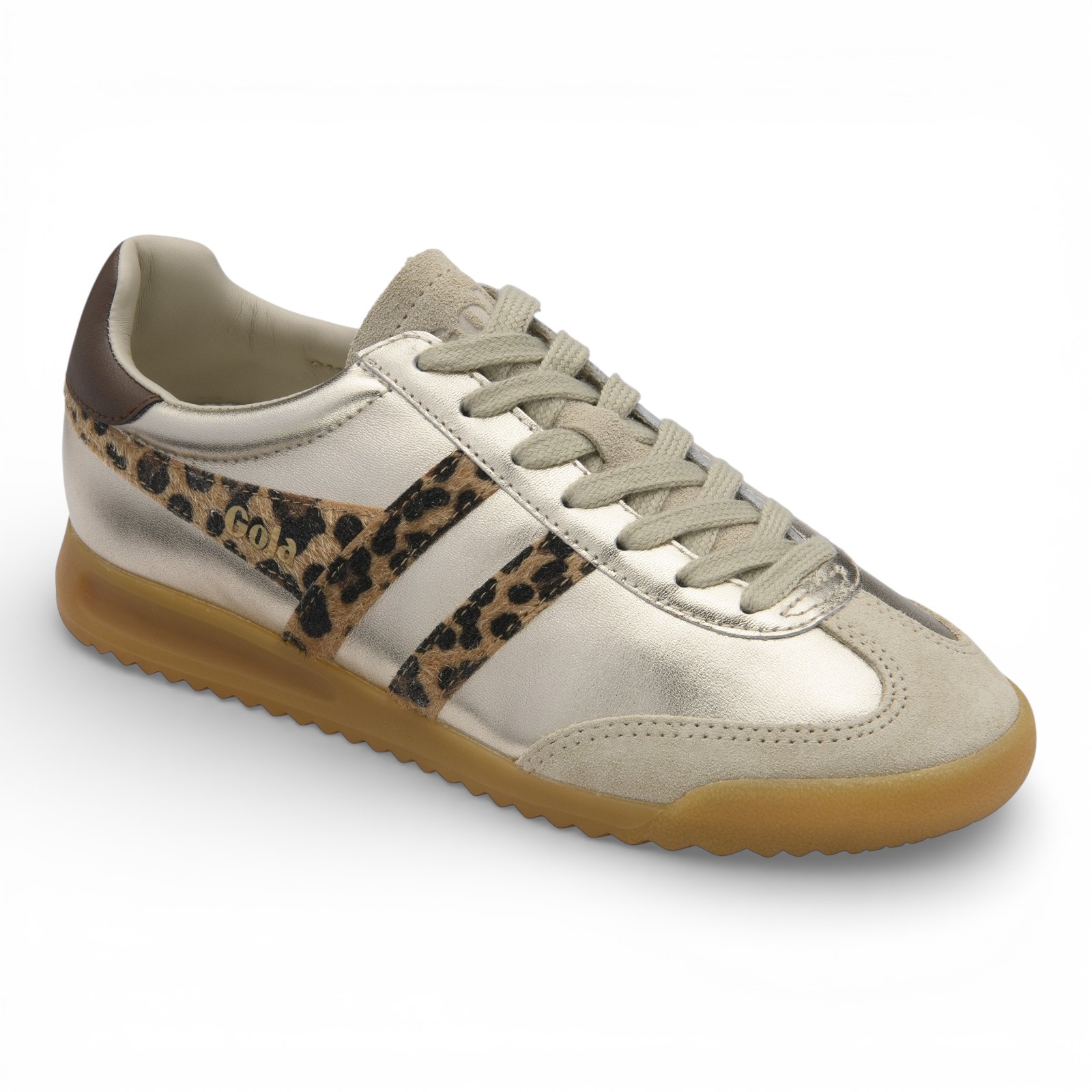 Bottine|Gola|Torpedo Glimmer Safari|Trainer Gold/ Leopard/ Dark Brown ...