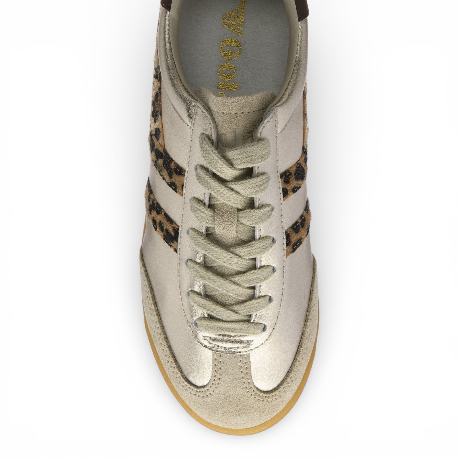 Bottine|Gola|Torpedo Glimmer Safari|Trainer Gold/ Leopard/ Dark Brown ...