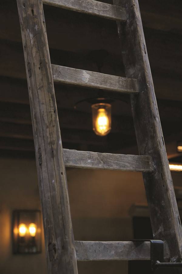 Lustre hall rustique bronze, nickel, chrome