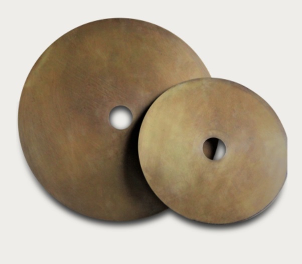 Lampe disque bronze diamètre 26 ou 35 cm