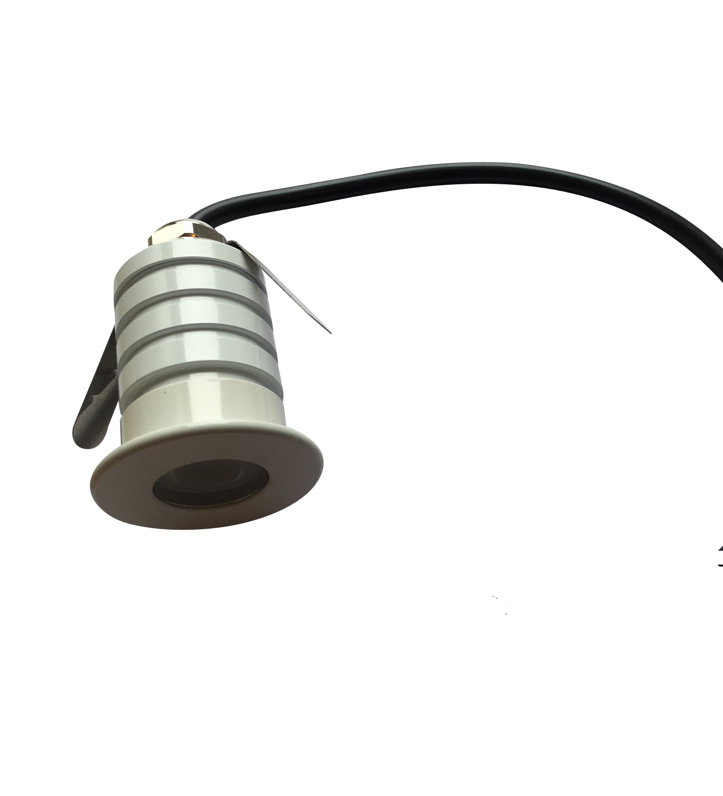 Spot LED encastrable petit diamètre 12V ou 24V 3W IP67 blanc