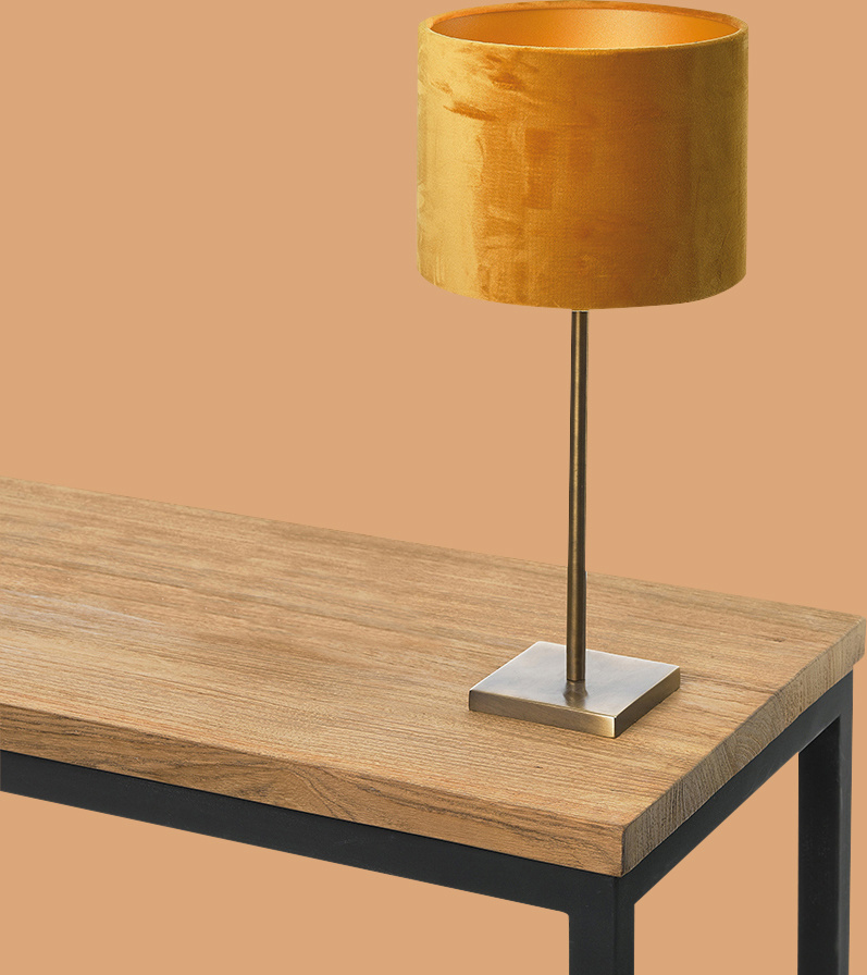 Lampe de buffet doré hauteur 30cm