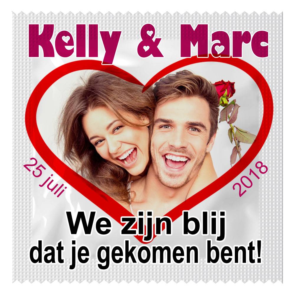 Condoom met eigen foto - folie bedrukken met je eigen foto of ontwerp ...