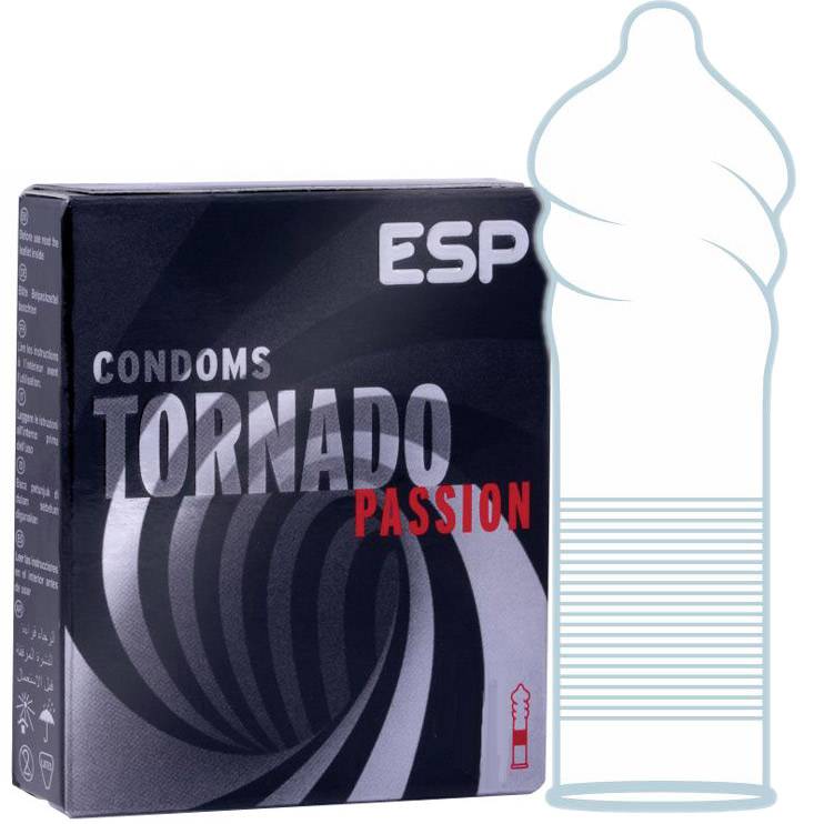 ESP Xtra Pleasure condooms met ruimere top, ribbels en nopjes - Condoom ...