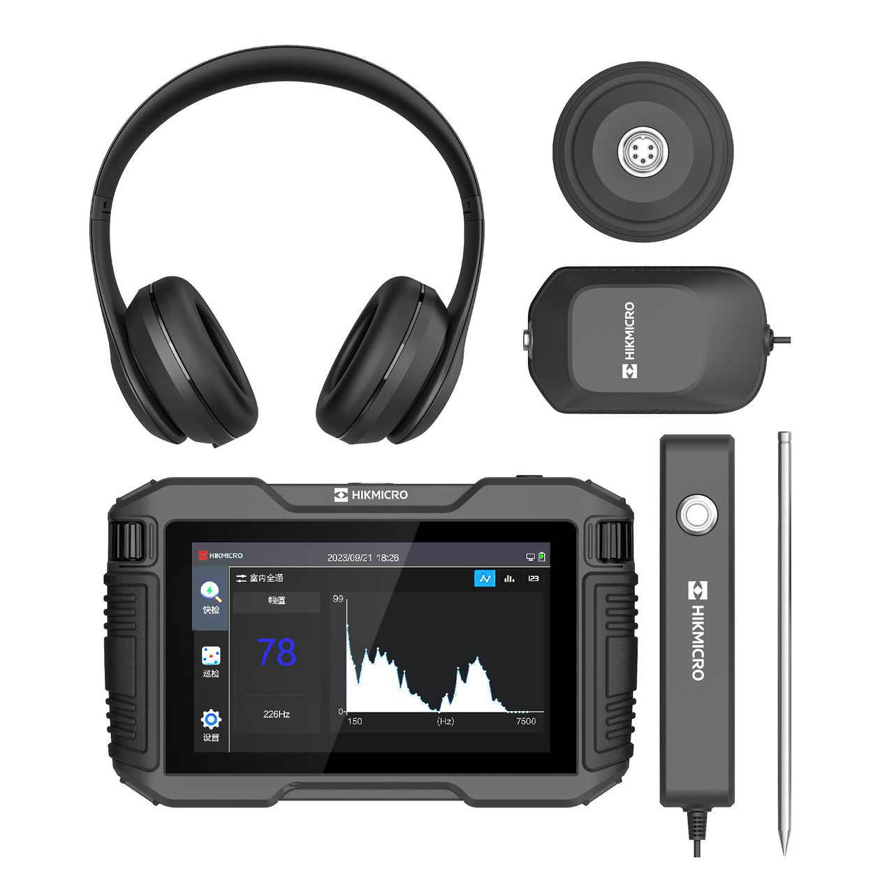 HIKMICRO AD21 Acoustic Leak Detector - Warmtebeeldcamera.nl