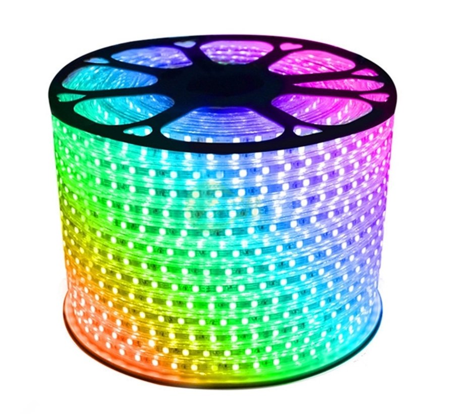 LED Lichtslang plat - RGB - 10 meter - Bediening optioneel ...
