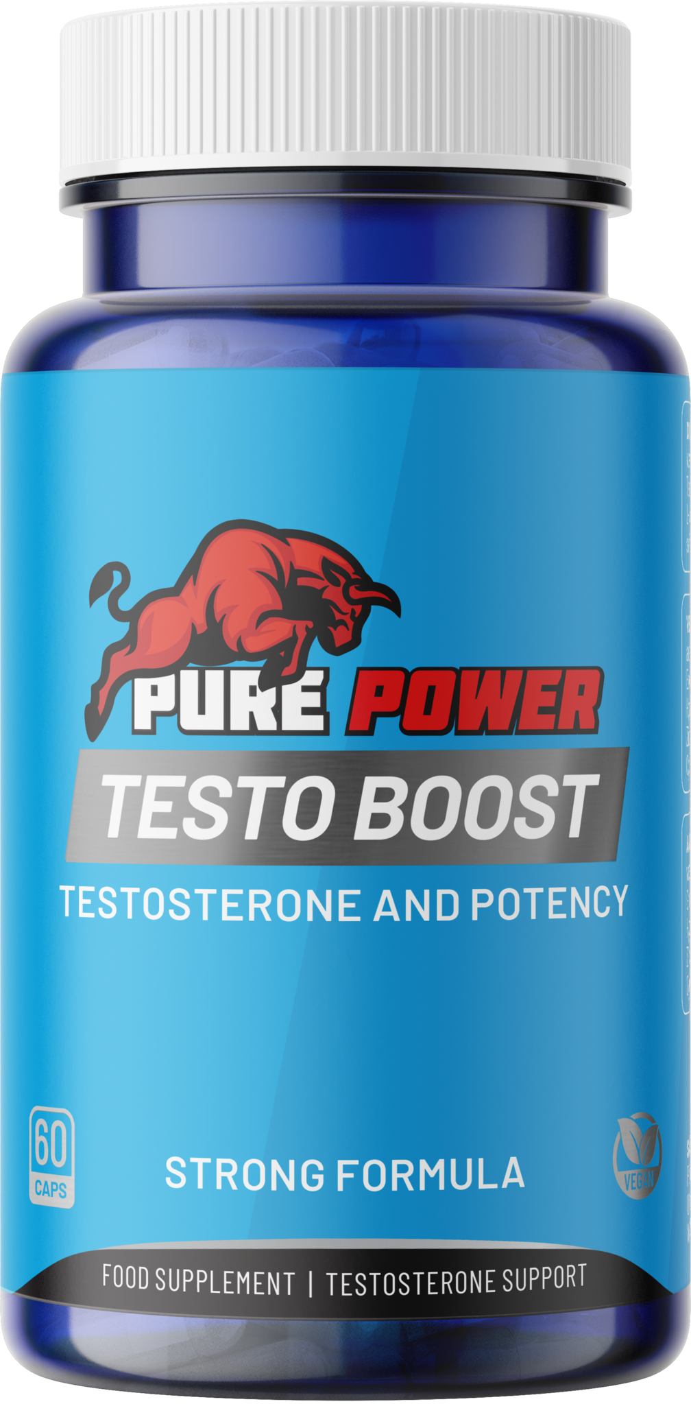 Pure Power Testo Booster | 60 vegan caps | Testosterone Support ...