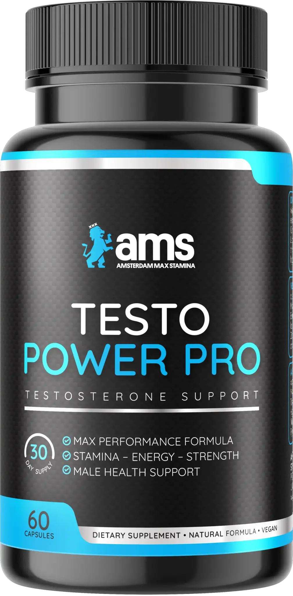Testo Power Pro | 60 vegan caps | Testosterone & Stamina | Muscle Mass ...