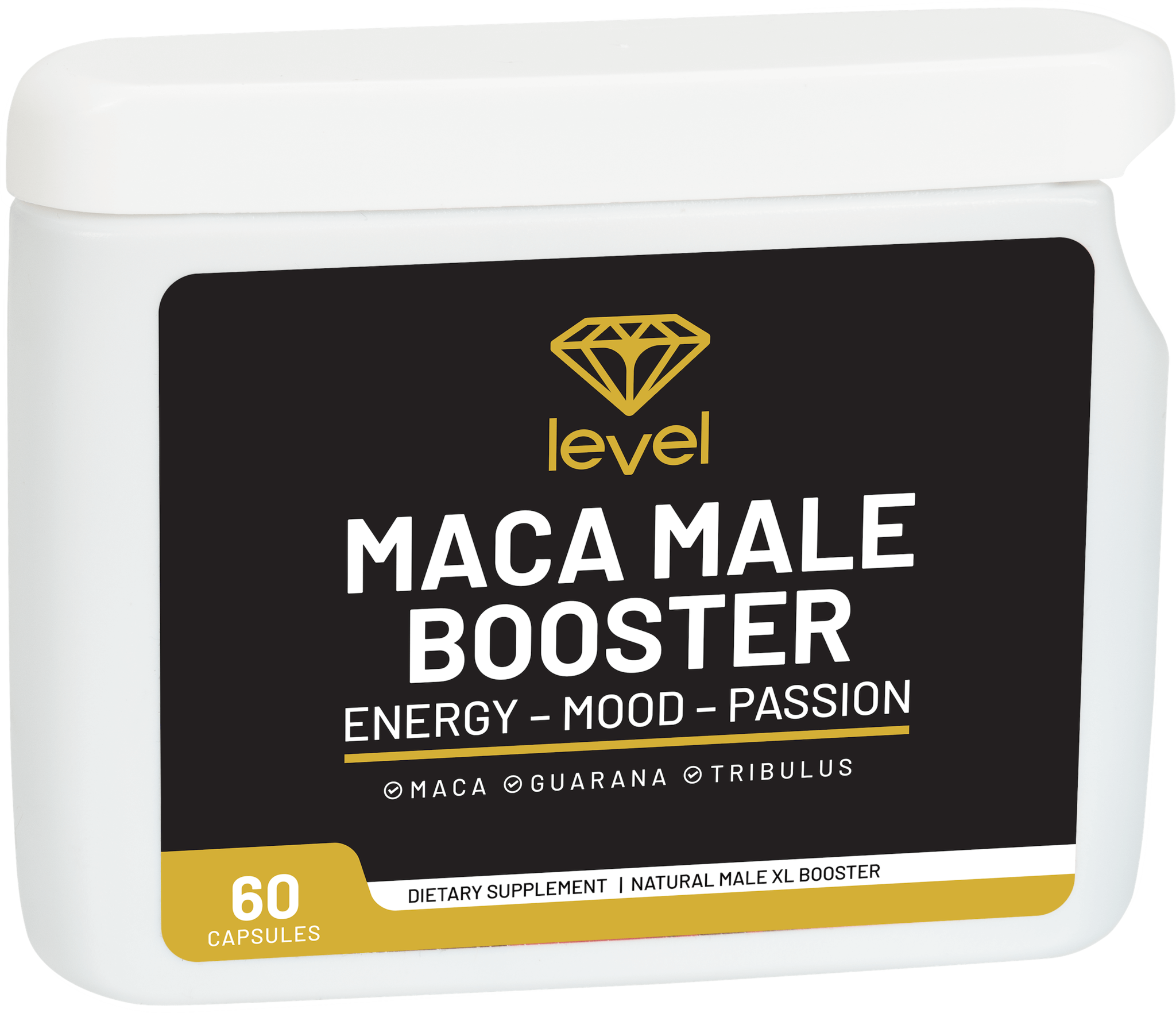 Maca Male Booster | 60 capsules | Passion | Energy | Mood ...
