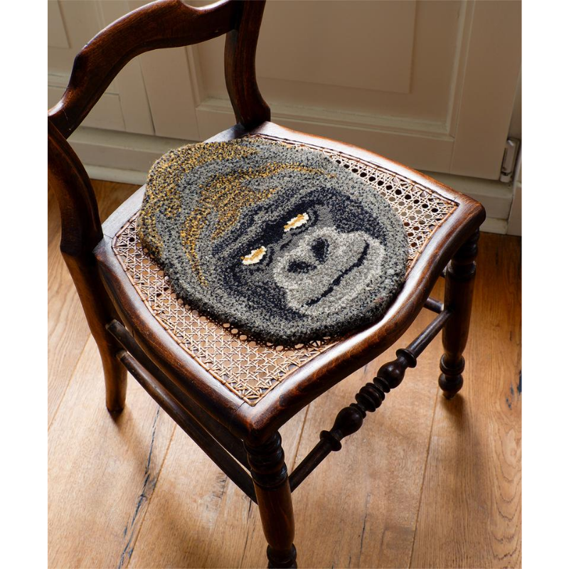 Groovy Gorilla Head Rug 39x32x2cm - Dwarz - kinderkleding