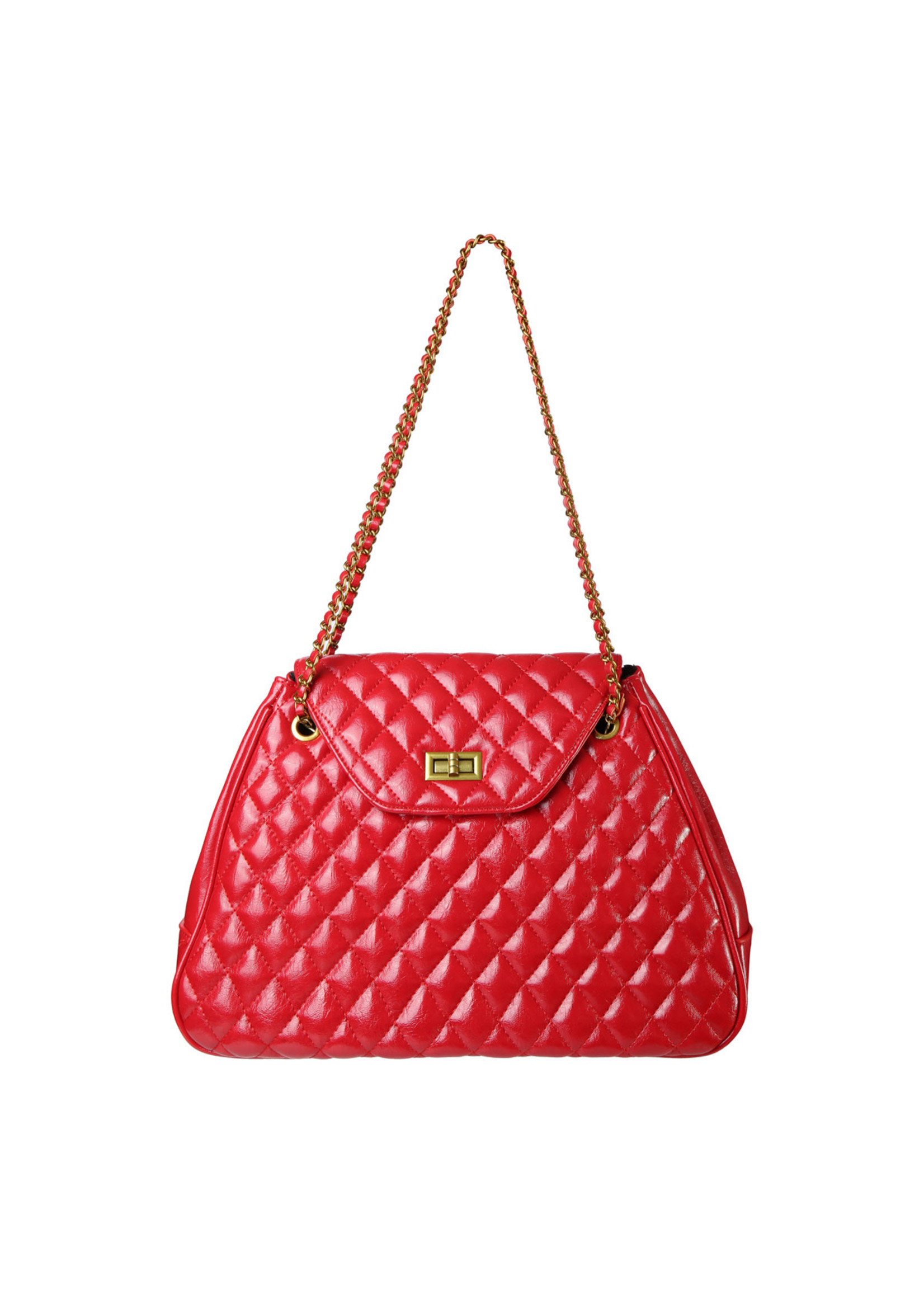 Tas rood lak groot - Villa Rose