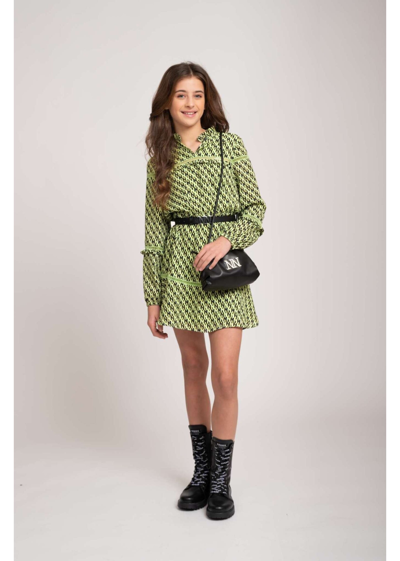 Nik&Nik Nik&Nik Kim Dress Kiwi Green G 5-400 2305 - Villa Rose