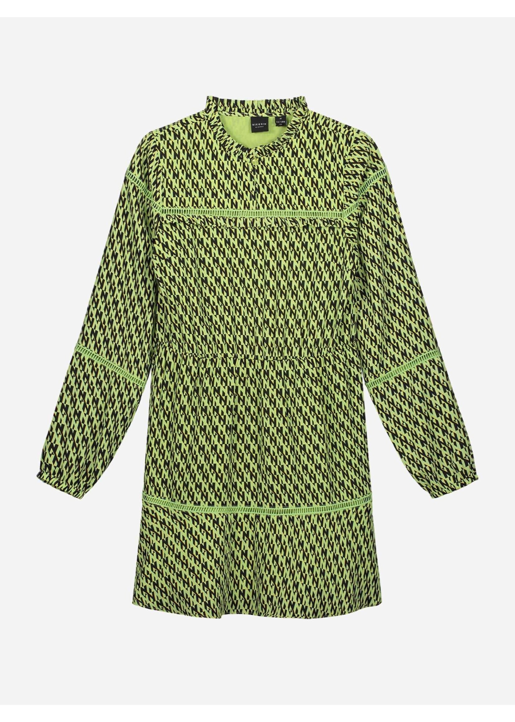 Nik&Nik Nik&Nik Kim Dress Kiwi Green G 5-400 2305 - Villa Rose
