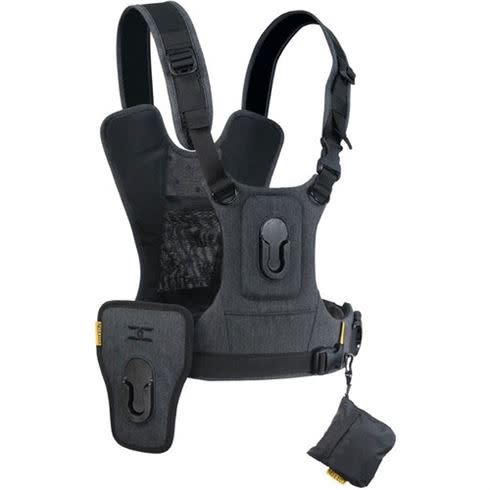 Cotton Carrier Camera Vest voor 2 camera's met heupholster - Foto ...