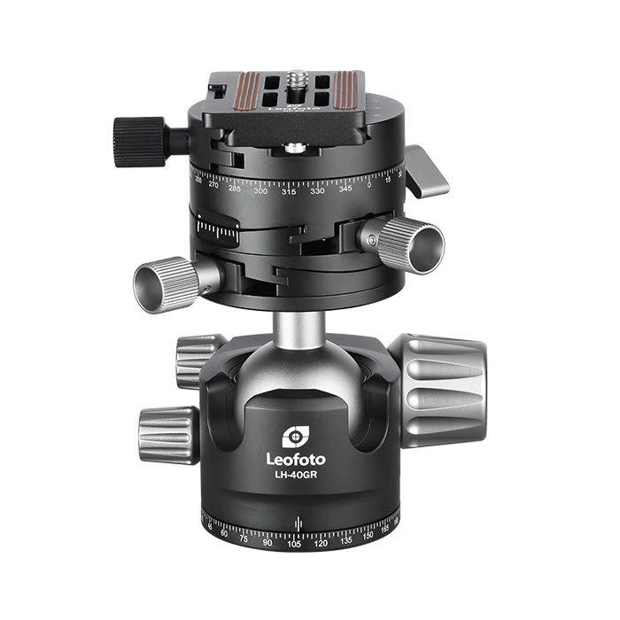 Leofoto Ball Head LH-40GR Geared Panning Clamp - Foto Coudenys B.V.