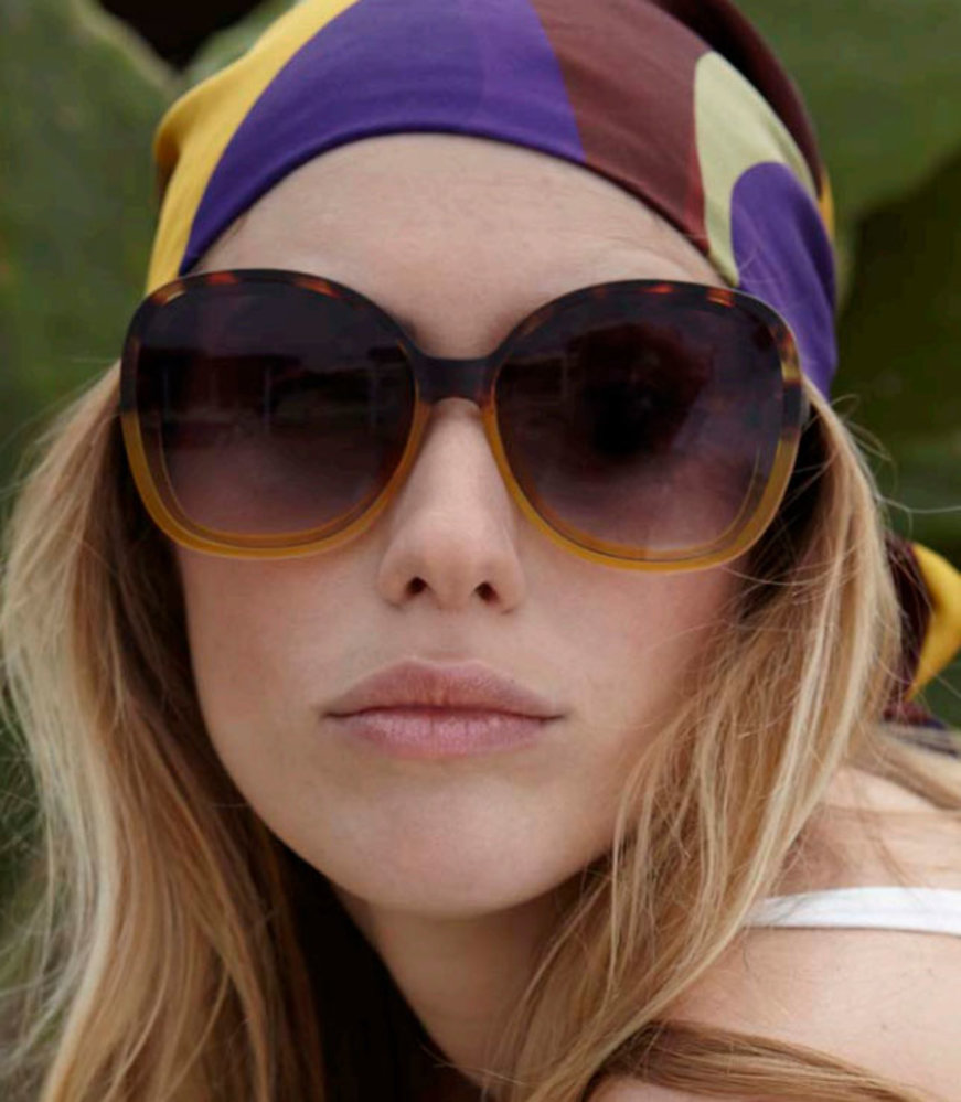 Okkia - zonnebril - butterfly - havana yellow - Hoge Ramen