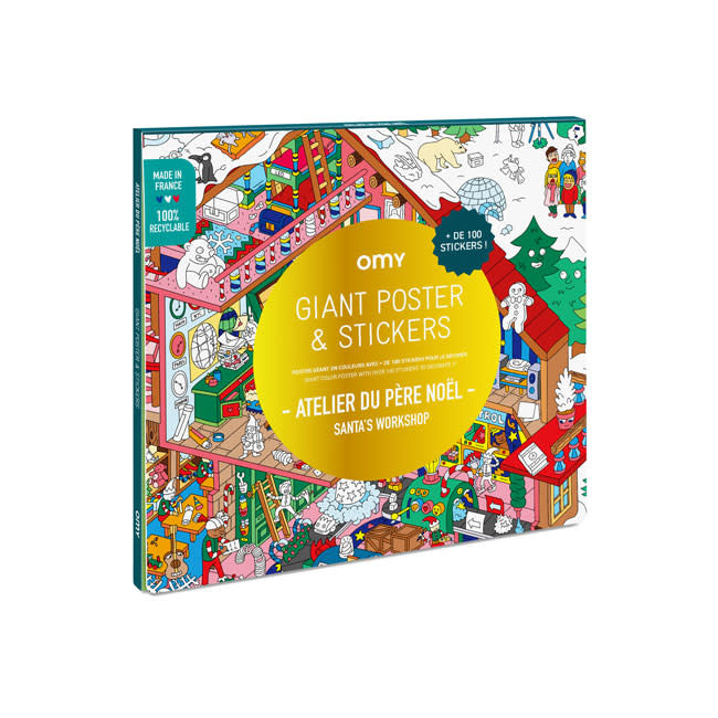 Omy - poster & stickers - christmas factory - Hoge Ramen