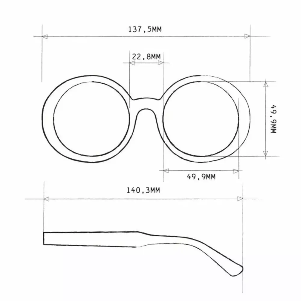 Okkia - leesbril laura - rond - classic havana - Hoge Ramen