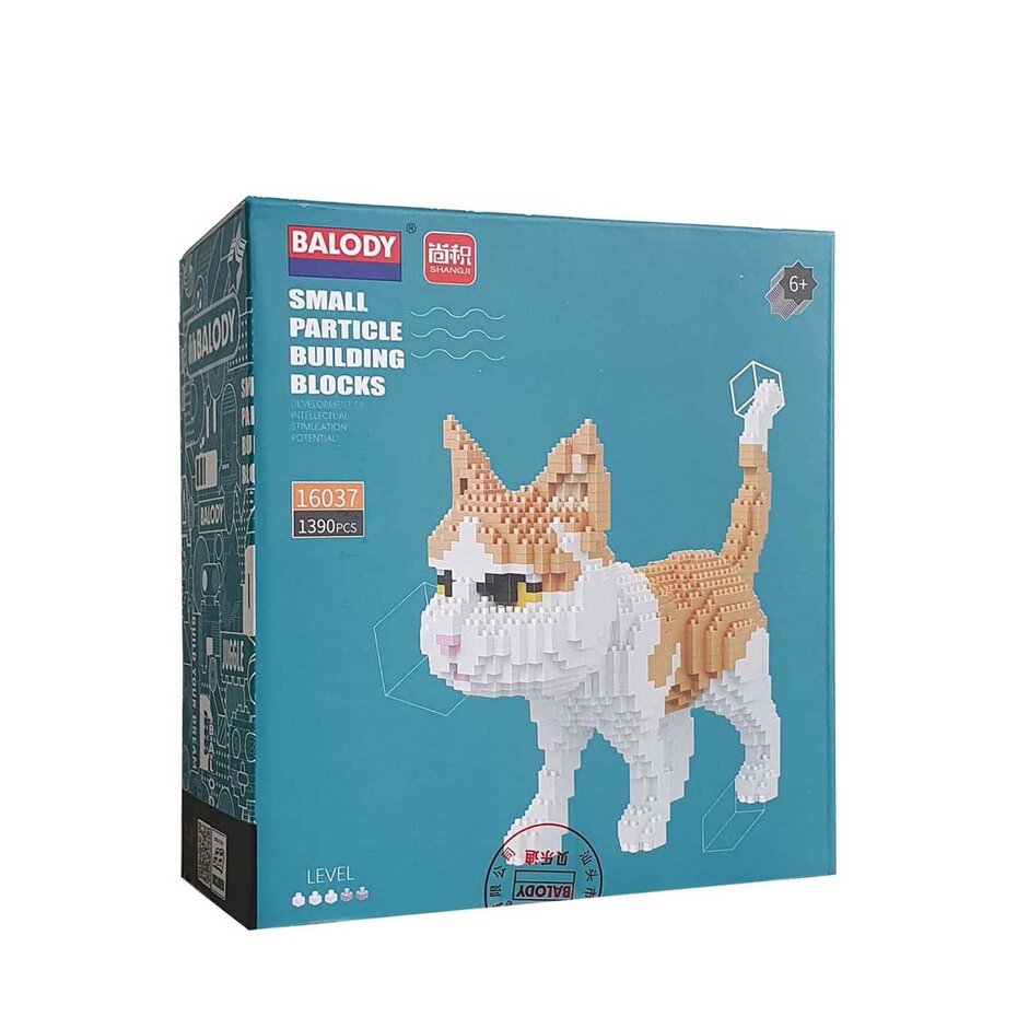 Balody - bouwpakket - rode kat (1390 stukjes) - Hoge Ramen