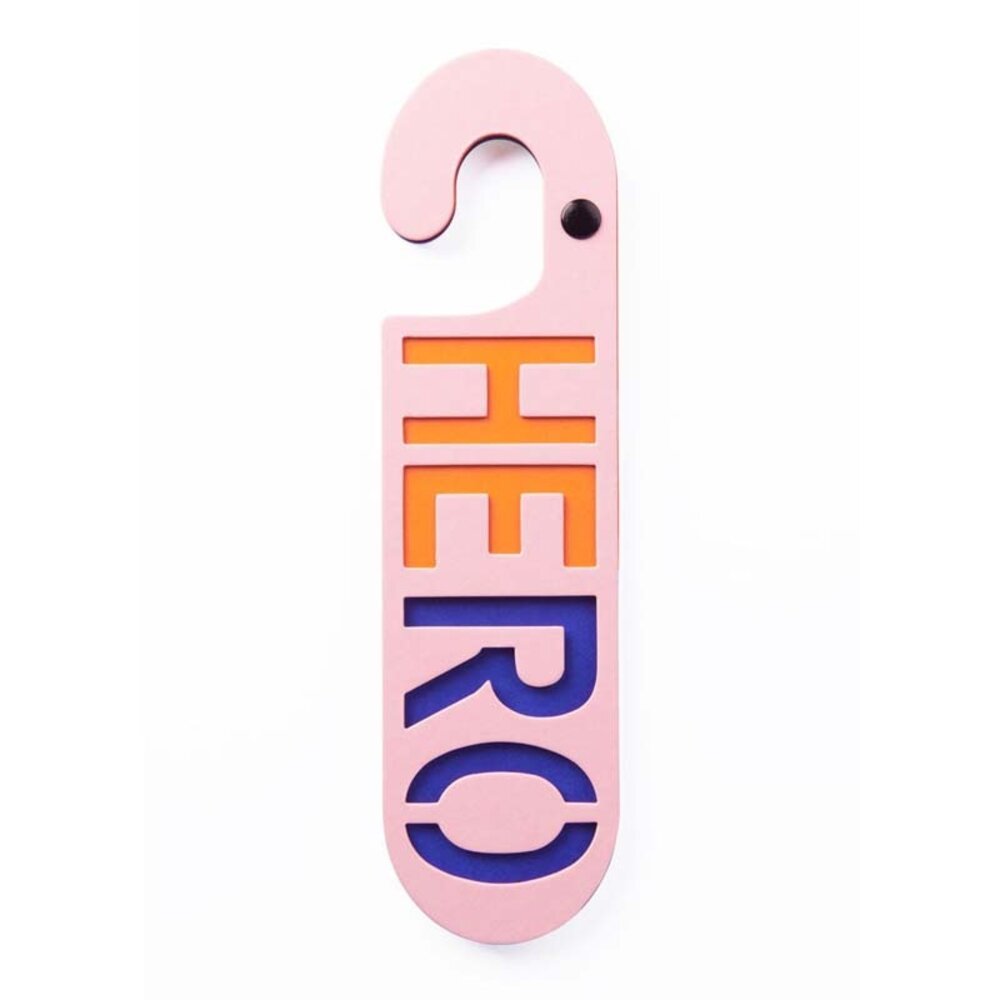 Puki wuki - deurhanger hero/zero - roze/groen - Hoge Ramen