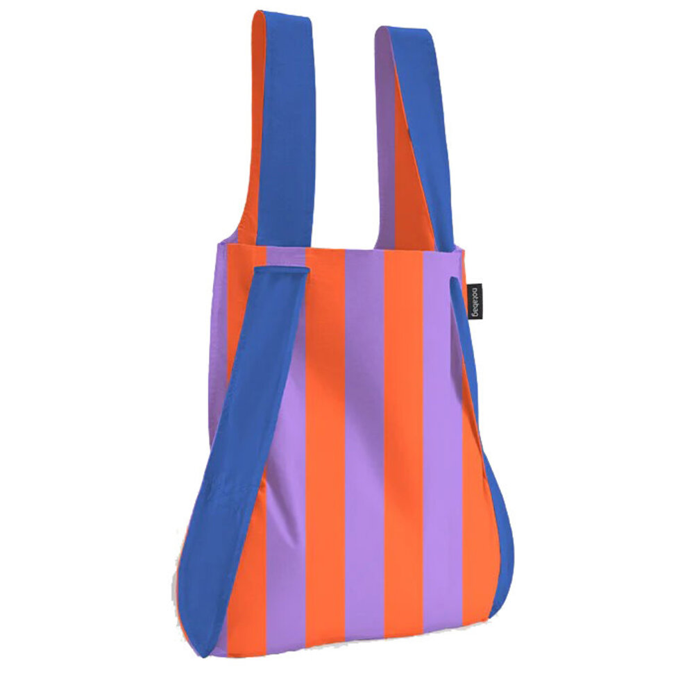 Notabag - opvouw(rug)tas - royal stripes - Hoge Ramen