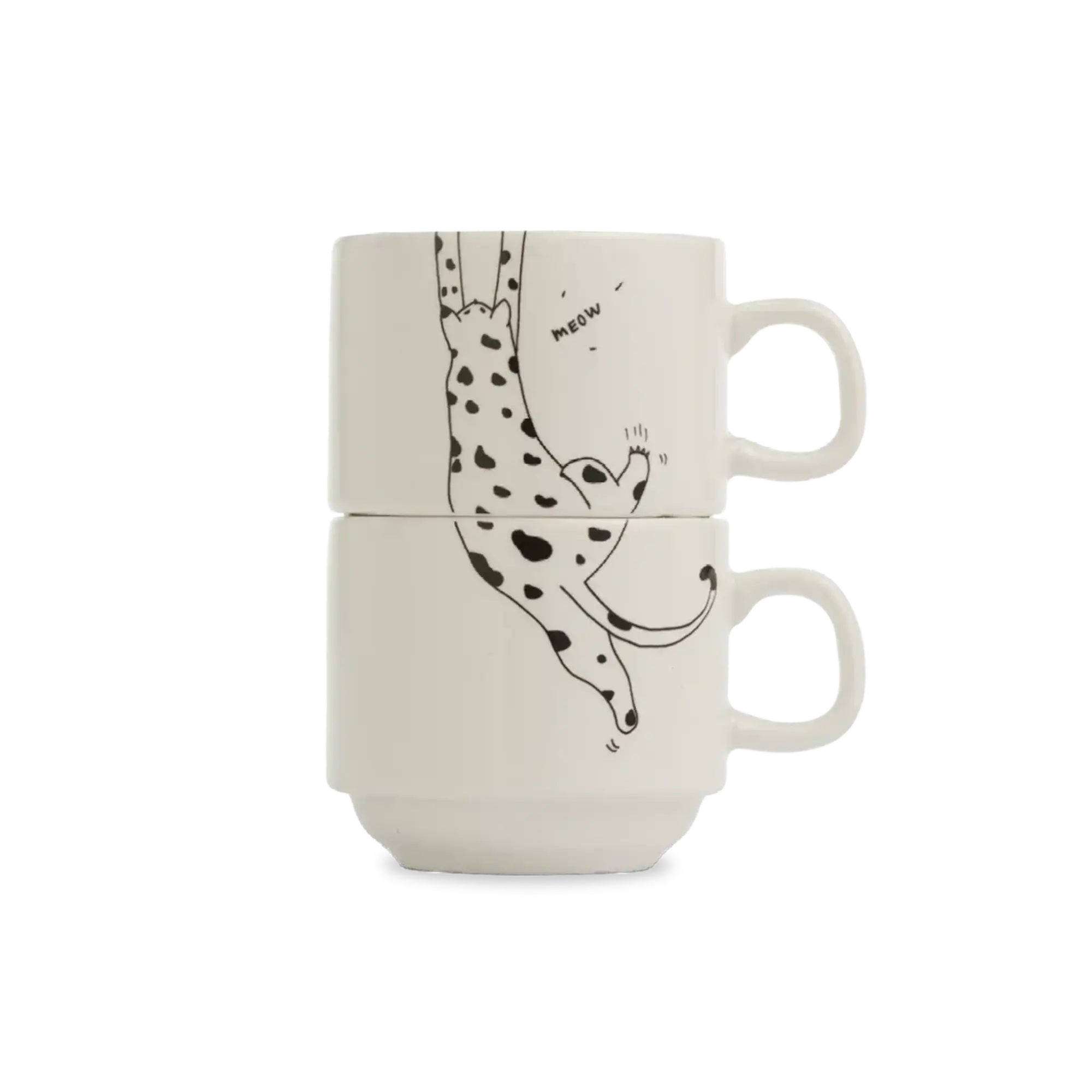 Helen b - stapelbare mokken (set van 2) - meow - Hoge Ramen