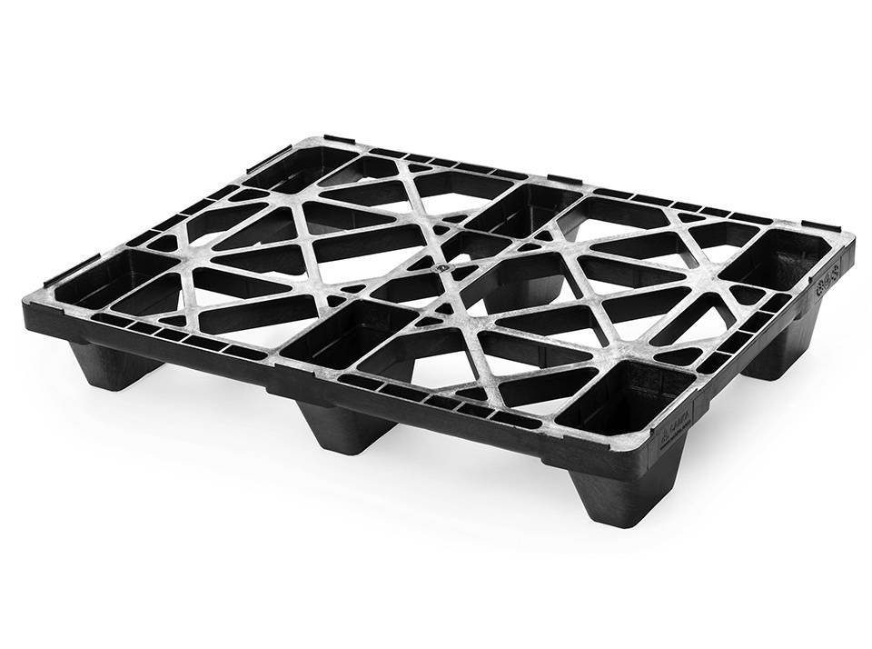 Demi palette plastique lourde 800x600, PO, 1000 kg | Rotomshop.fr