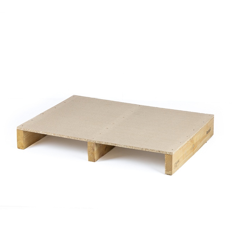 Demi-palette bois plateau plein 800x600x113 - NIMP15 | Rotomshop.fr