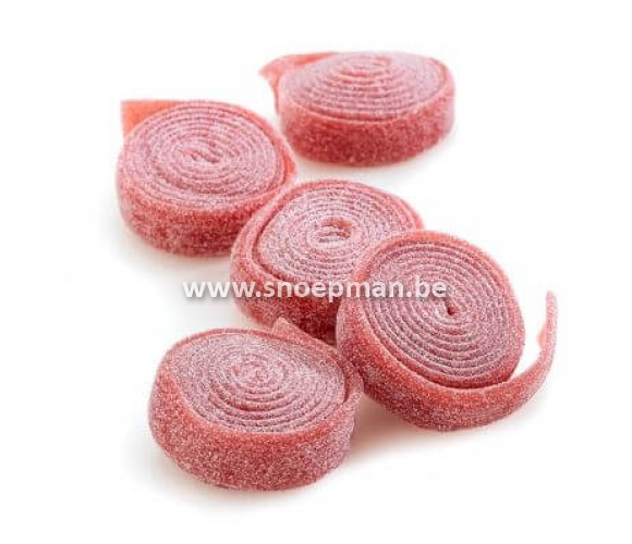 Zure matten snoep op rolletjes aardbeismaak- 3kg - Snoepman