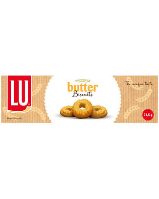 Lu Butter Biscuits 71gr – 24 stuks | Heerlijk bij de koffie - Snoepman