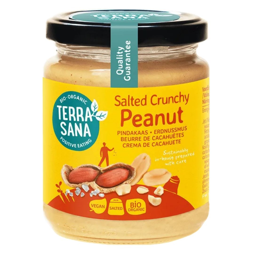 TerraSana - Pindakaas Crunchy met Himalaya Zout | Glutenvrijemarkt.com ...